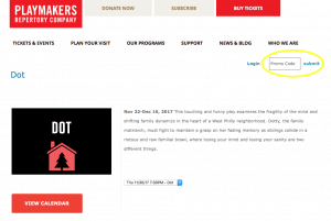Promo Code How To | PlayMakers Repertory Company
