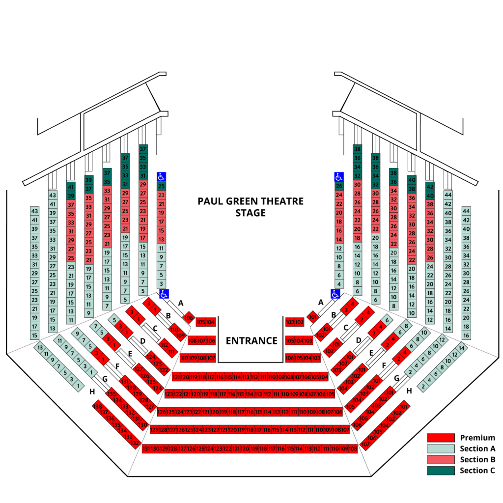PaulGreenSeatingChart | PlayMakers Repertory Company